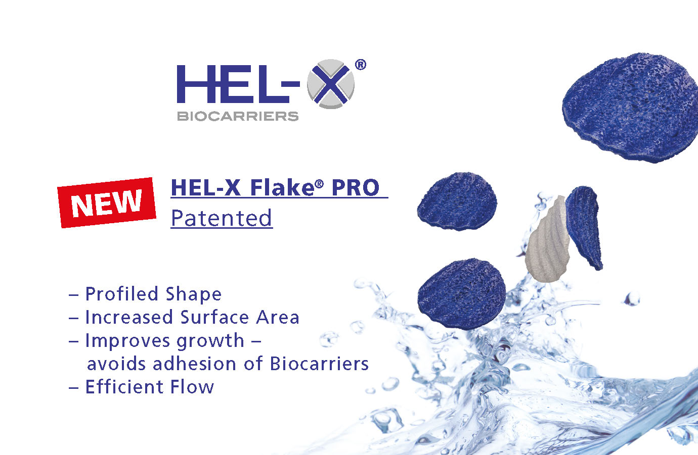 HEL-X-Flake - ideal for heavily polluted wastewater